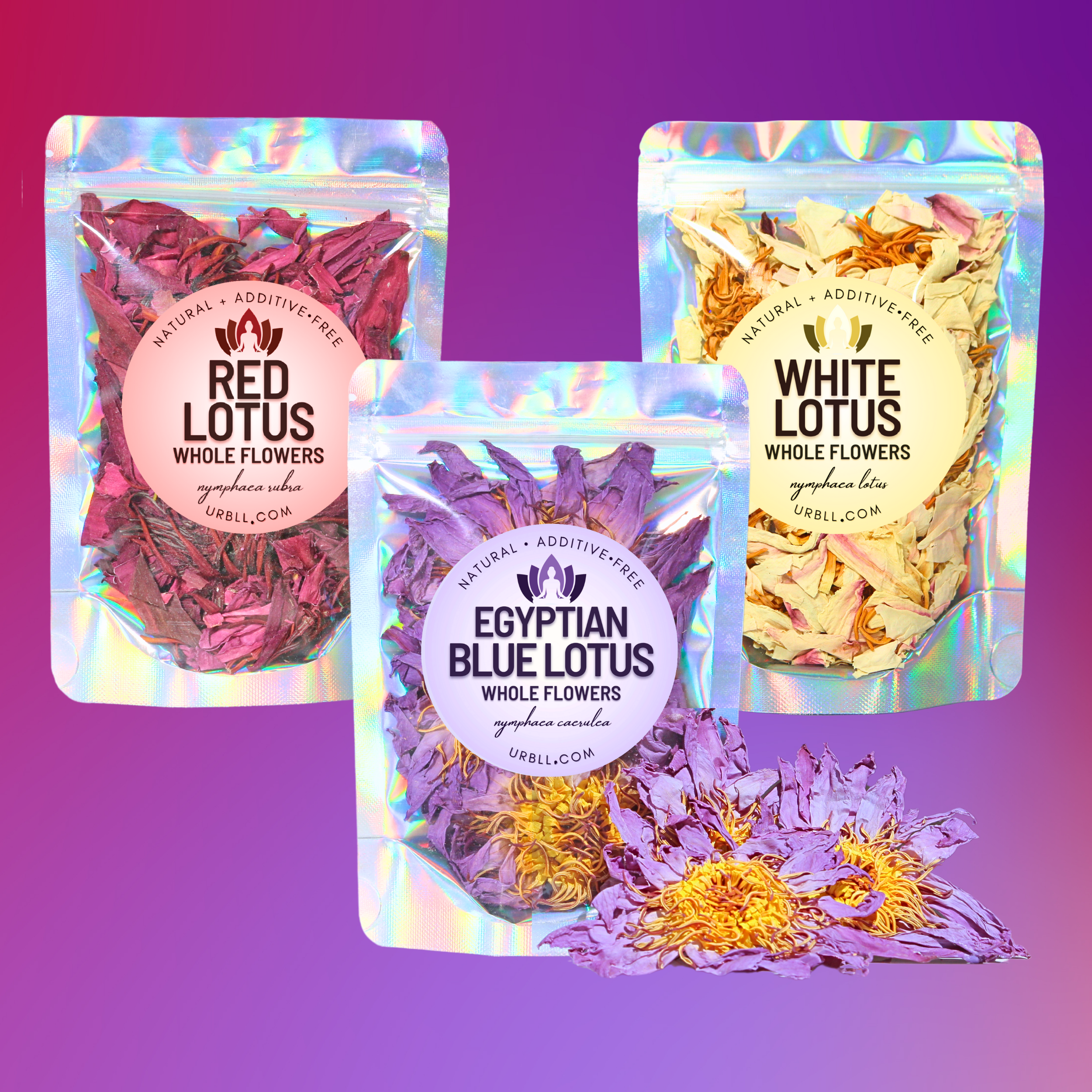 Lotus Sampler • Whole Flower Trio – Urbll