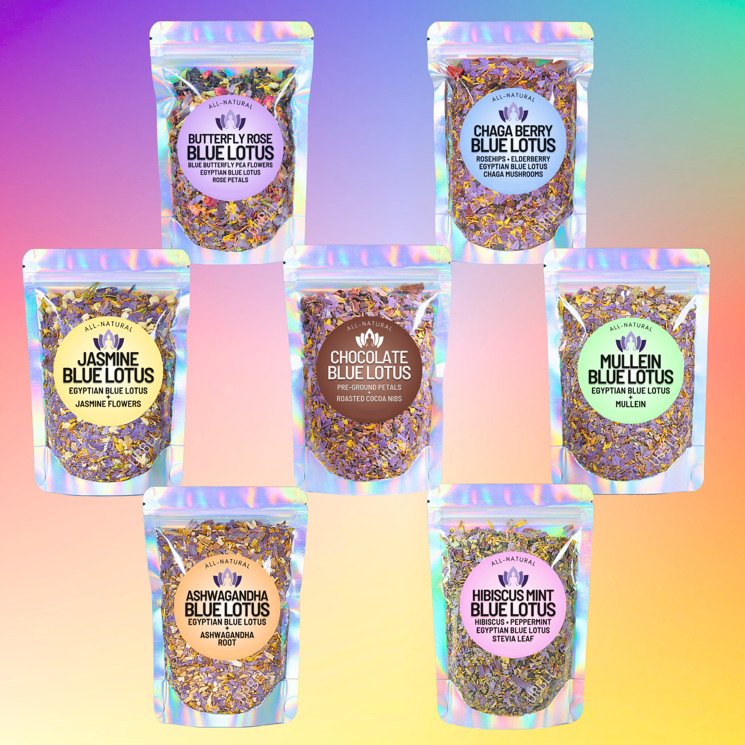 Sampler • 7 Egyptian Blue Lotus Blends – Urbll